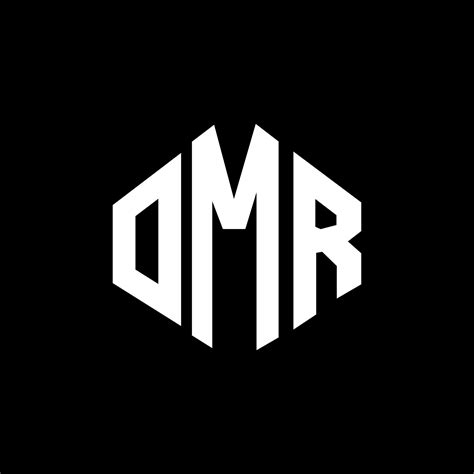 Omr Letter Logo Design With Polygon Shape Omr Polygon And Cube Shape