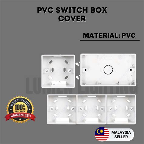 Pvc Switch Box Cover Casing Nut Box Switch Base Socket Surace Mounted Single Double 3x3 3x6 3x7