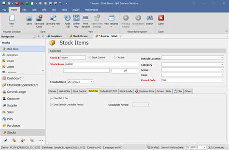 batch number module qne optimum sdn bhd