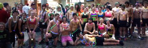 Nearly Naked Participants Run In Degree Weather Exponent