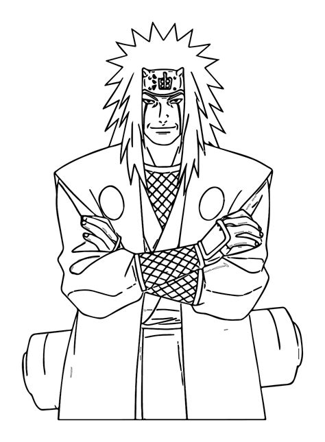 Jiraiya Coloring Pages Free Printable Pdf And Online Coloring