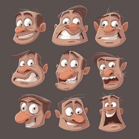 Facial Expressions Premium Ai Generated Vector