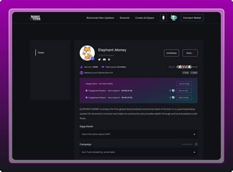 Ayobami Israel On Linkedin Dapps Detail And Campaign Ui Design