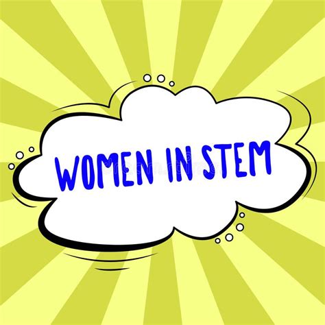 Inspiration Showing Sign Women In Stem Word Written On Science