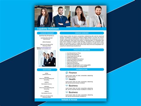 Capability Statement Behance