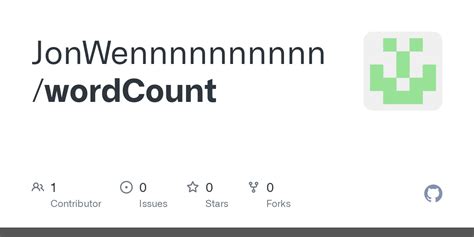 Github Jonwennnnnnnnnnwordcount