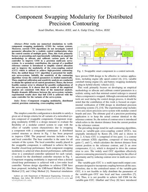 PDF IEEE ASME TRANSACTIONS ON MECHATRONICS Component DOKUMEN TIPS