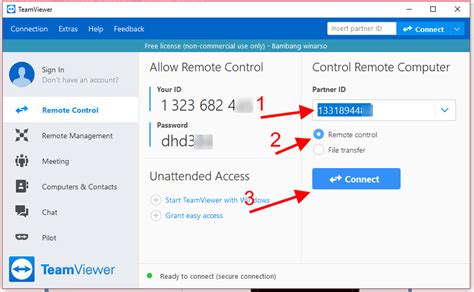 cara akses remote smartphone android dari laptop menggunakan teamviewer