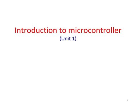 Unit 1 Introduction To Arduino Board Pptx