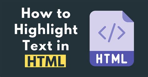 How To Highlight Text In Html Weekly Webtips