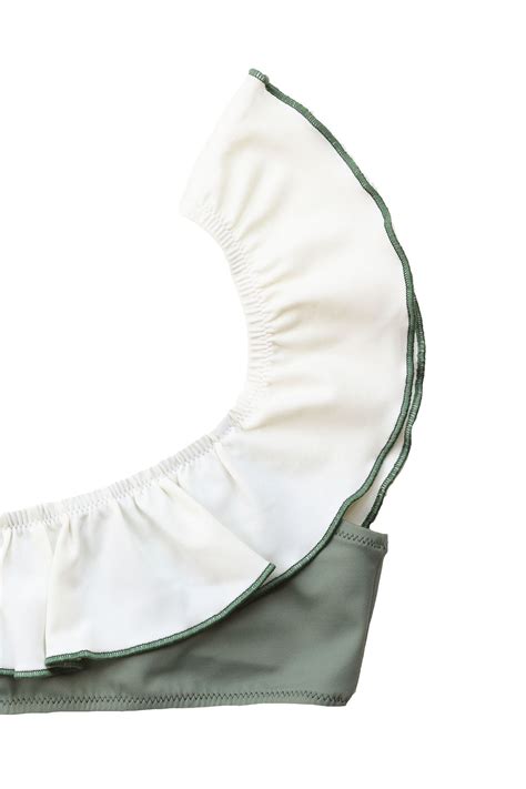 Elisa Bikini Sage Green And Ivory Folpetto