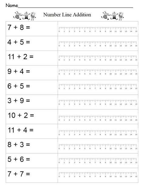 Easy Number Line Addition Worksheet Download And Print Now