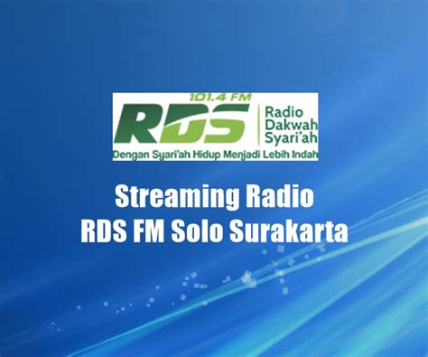 Radio Rds Fm Solo Surakarta Radio Indonesia Streaming
