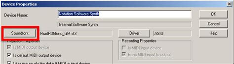 Configuring Your Soundcard And Midi Equipment Notation Software Internal Synthesizer