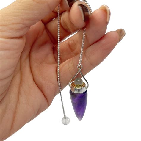 Double Gem Healing Pendulum Etsy