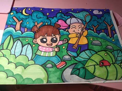 森林公园简笔画 三台山森林公园简笔画 苗苗知道