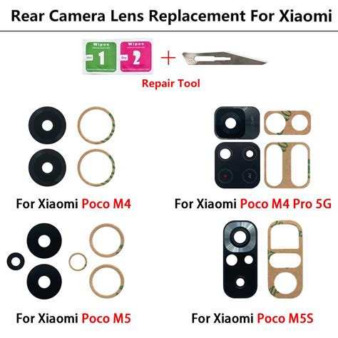 Rear Back Camera Glass Lens Cover For Xiaomi Mi Poco C F F X Gt M M M S X X Pro G With