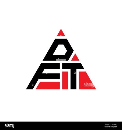 Dft Triangle Letter Logo Design With Triangle Shape Dft Triangle Logo