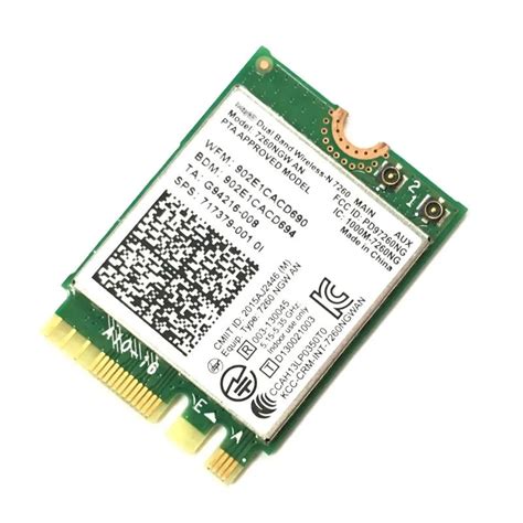 Intel Dual Band Wireless N 7260NGWAN 7260NGW 7260AN 300Mbps+ BlueTooth4 ...