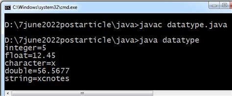 Data Types In Java A Complete Guide Of Computer Notes