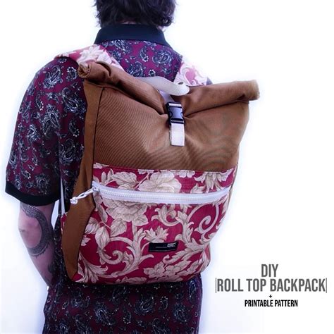 Roll Top Backpack Diy Printable Pattern Artofit
