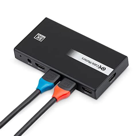 Cable Matters 48Gbps 4 Port 8K HDMI 2 1 Switch 4k 120hz 8k 60hz 4 Port 4k 120hz HDMI Switch