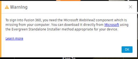 Bug Microsoft Webview2 Required To Sign In Webview2 Runtime Is