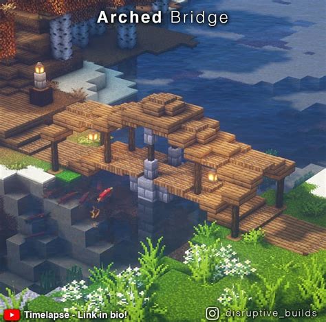 Minecraft Arched Bridge Wood
