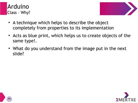 Arduino Classes And Functions Ppt