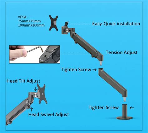 Oz 1s Aluminum 2 In 1 Mount 12 17 Inch Laptop Holder 17 32 Inch