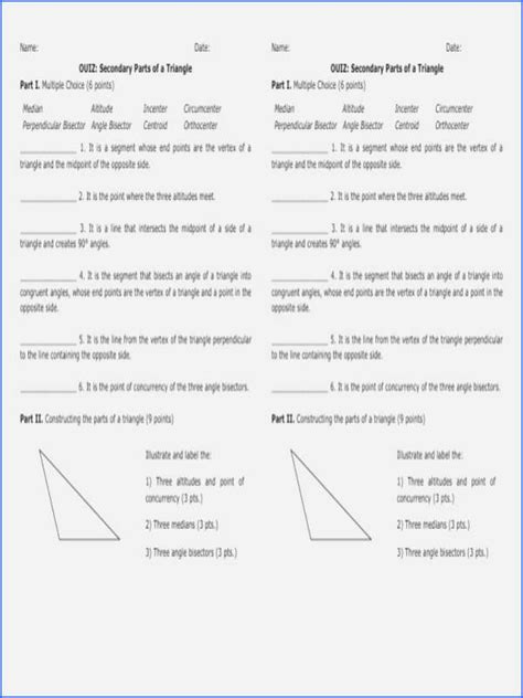 Points Of Concurrency Worksheet Pro Worksheet