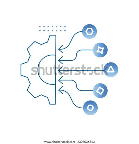 Data Transformation Icon Visual Representation Data Stock Vector Royalty Free