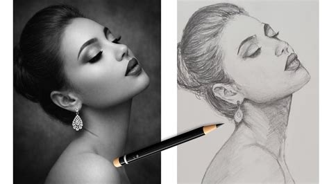 Realistic Pencil Portrait Drawing Youtube
