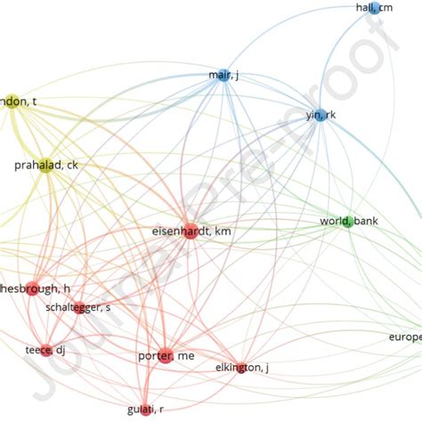 Author Co Citation Clusters In Heis Strategic Alliances And