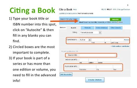 Easybib Instructions