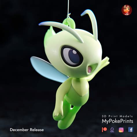 💍 Celebi 3 Poses Presupported・ 3d File For ・cults