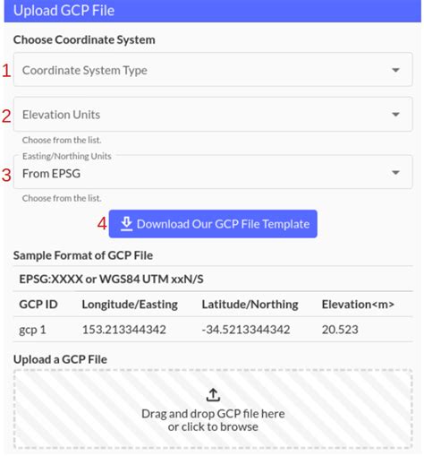 prepare a gcp file for your site strayos