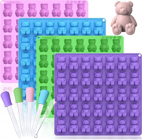 Lushyum Large Gummy Bear Molds Silicone 5ml 140 Cavity Candy
