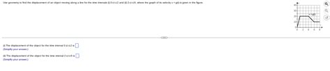 Solved Use Geometry To Find The Displacement Of An Object Chegg