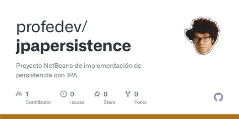 GitHub profedev jpapersistence Proyecto NetBeans de implementación de persistencia con JPA