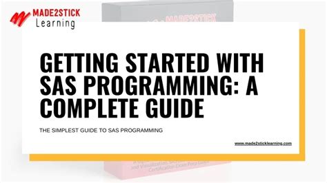 Ppt Getting Started With Sas Programming A Complete Guide Powerpoint