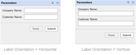 Reporting — No Code Parameters Panel Layout Customization V221