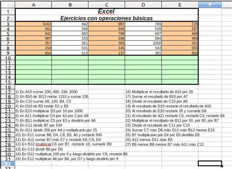 Excel Operaciones Basicas
