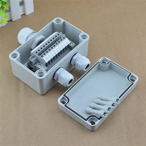 IP Waterproof Cable Junction Box Mm With UK B Din Rail Terminal Blocks Set