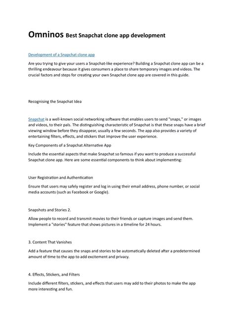 Ppt Omninos Best Snapchat Clone App Development Powerpoint Presentation Id12339477