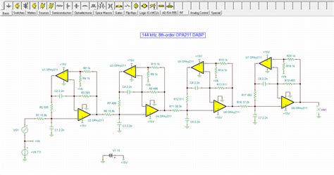 Selection Of Opamp For Narrow Band Active Band Pass Filter Amplifiers Forum Amplifiers Ti