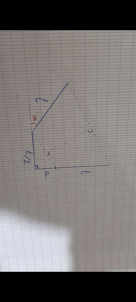 Geometry How Can I Find Angle Alpha In Terms Of A And L Mathematics Stack Exchange