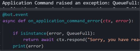 Onapplicationcommanderror Cant Catch Custom Exception · Issue 402
