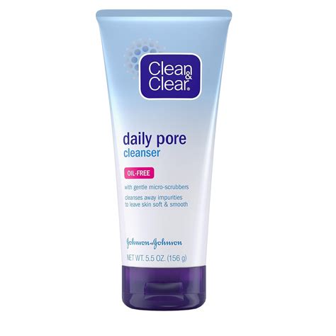 Clean And Clear Daily Pore Facial Cleanser For Soft Smooth