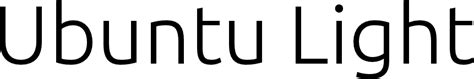 Ubuntu Light Font